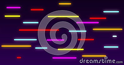 Animation of Multiple Glowing Neon Multi Coloured Lines Moving on ...