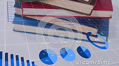 Animation of Multiple Graphs with Changing Numbers and Grid Pattern ...