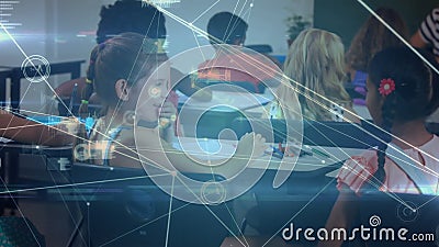 Animation of Network of Connections Over Diverse Schoolchildren ...