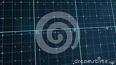 Animation of Plus Signs Over Grid Pattern Moving on Black Background ...