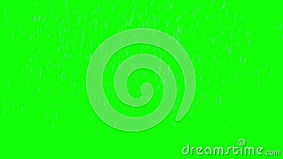 Animation of Rain 2d Loop Animation on Green Screen. Stock Video ...