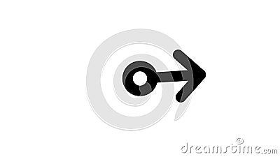 Animation of Random Direction Arrow Symbol, Arrow Animation on White ...