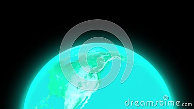 Animation with Rotating Earth Globe Stock Footage - Video of globe ...