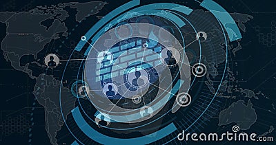 Animation of Scope Scanning with Scanner Digital Clock Animation Stock ...