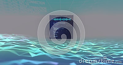 Animation of Scopes Scanning Over Digital Screen Stock Footage - Video ...