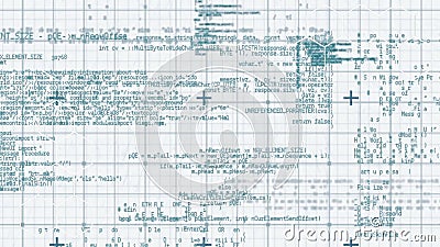 Animation of Shapes and Data Processing on White Background Stock Video ...