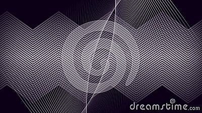 Animation of Thin Kinetic White Zigzag Lines and Overlay of Parallel ...
