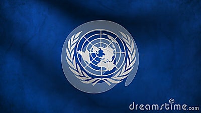 Animation of United Nations Flag at Wind Stock Footage - Video of ...