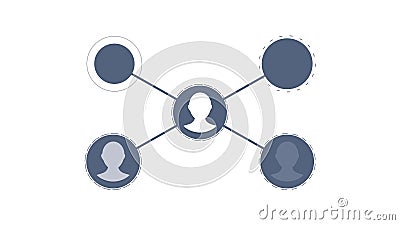 Animation of Uniting People into a Social Group. Social Concept Stock ...