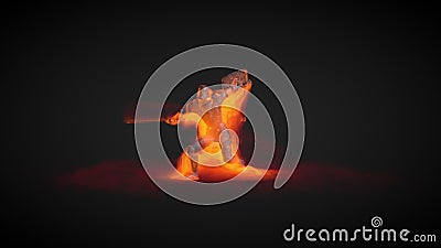 Animation of a Warrior Using Fire Magic Attack Stock Video - Video of ...