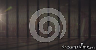 Animation of Window with Bars with Glowing Spots of Light in the ...