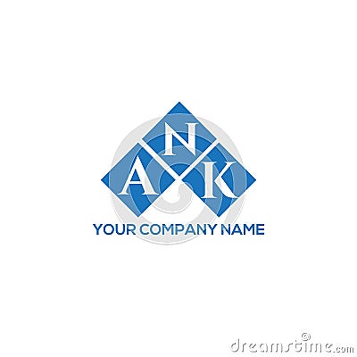 ANK Letter Logo Design On WHITE Background. ANK Creative Initials ...