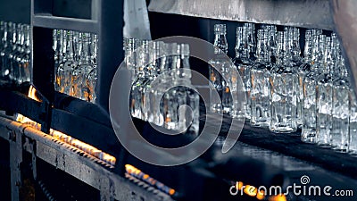 Annealing Process of Glass Bottles with Them Being Removed from the ...