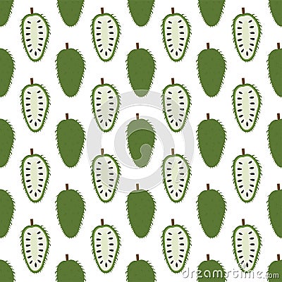 Annona, Soursop. Seamless Vector Patterns | CartoonDealer.com #191748599