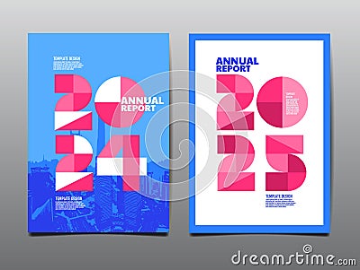 Annual Report, Template Layout Design 2023, 2024, 2025, Typography ...