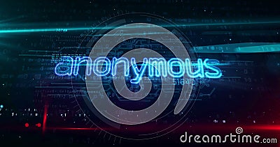 Anonymous Abstract Loopable Animation Stock Video - Video of internet ...