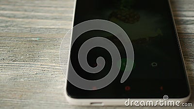 Answering an Incoming Call on Smart Phone Stock Video - Video of ...