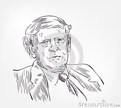 Anthony Burgess Vector Sketch Illustration Famous | CartoonDealer.com ...