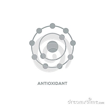 Antioxidant Vector Icon, Radical Free Oxidant Molecule | CartoonDealer ...