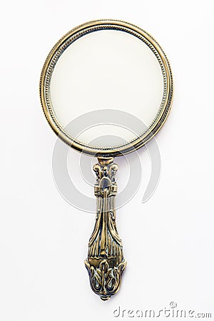 Antique Brass Hand-mirror Stock Photos - Image: 6249983