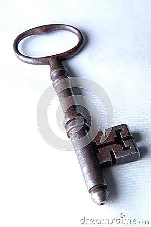 Antique Prison Mortice Key Stock Photography - Image: 63612