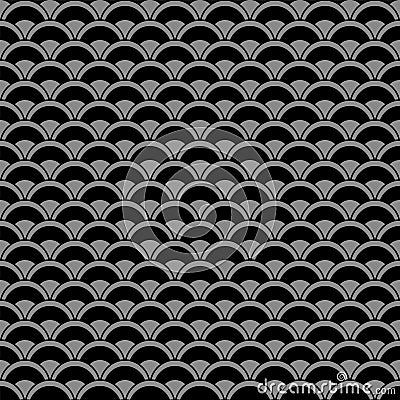 Antique Seamless Background 460 Oriental Chinese Dragon Scale Vector ...