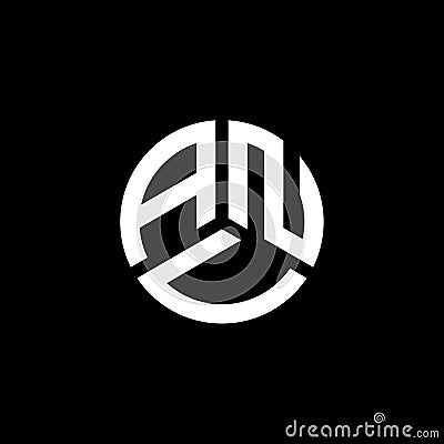 ANU Letter Logo Design On White Background. ANU Creative Initials ...