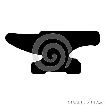 Anvil Icon Black Color Vector Illustration Flat Style Image ...
