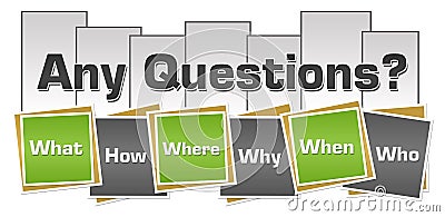 Any Questions Green Grey Squares Stripes Royalty-Free Stock Photo ...