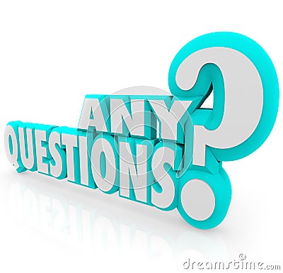 Any Questions Words Asking Summary Teaching Lesson Learning Stock ...