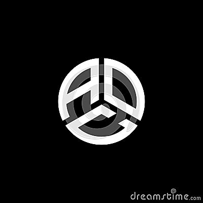 AOC Letter Logo Design On White Background. AOC Creative Initials ...