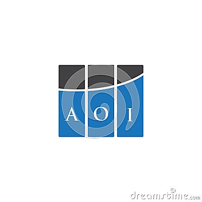 AOI Letter Logo Design On Black Background. AOI Creative Initials ...