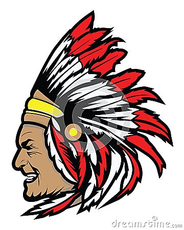 Apache Head Symbol Vector | CartoonDealer.com #47882901