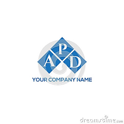APD Letter Logo Design On White Background. APD Creative Initials ...