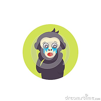 Ape, Crying Monkey, Vector | CartoonDealer.com #149992610