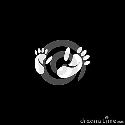 Ape Footprint Logo Icon Ideas Cartoon Vector | CartoonDealer.com #296124289