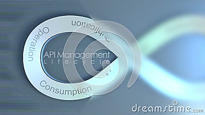 API Management Lifecycle Concept Animation Background. Stock Footage ...