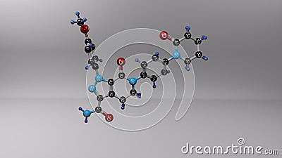 Apixaban Molecule 3D Render Illustration. Stock Video - Video of ...