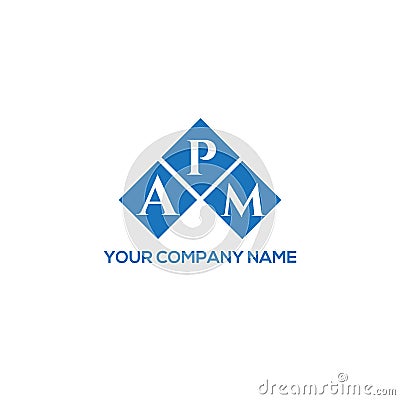 APM Letter Logo Design On White Background. APM Creative Initials ...