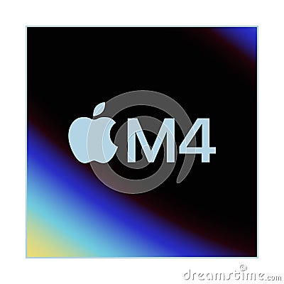 Apple M4 Logo, Isolated On Transparent Background, Vector Illustration ...