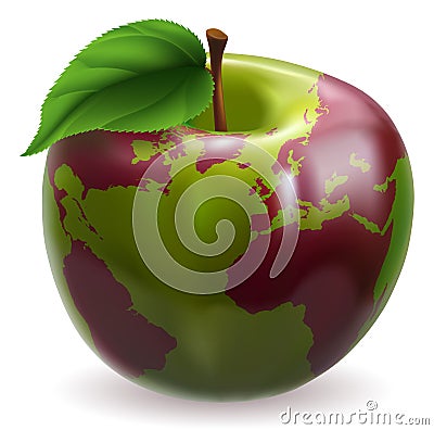Apple World Globe Royalty Free Stock Images - Image: 22762389