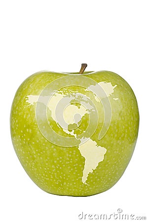 Apple World Map Stock Photography | CartoonDealer.com #22421342