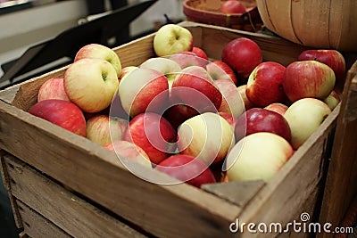 Apples in box - Stock Image - Everypixel