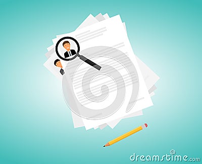 Applicants File Cartoon Vector | CartoonDealer.com #55290575