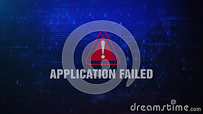 Application Error Alert Warning Attack on Screen World Map Loop Motion ...