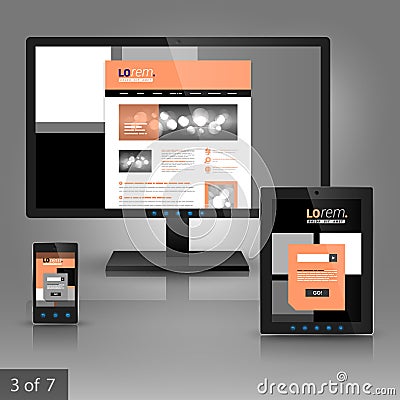 Applications Template Design Vector Illustration | CartoonDealer.com ...