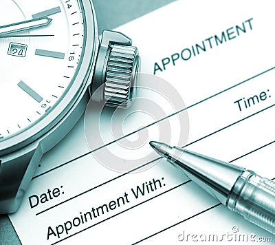 Make Appointment Written on a Sticky Note Stock Photo - Image of date ...