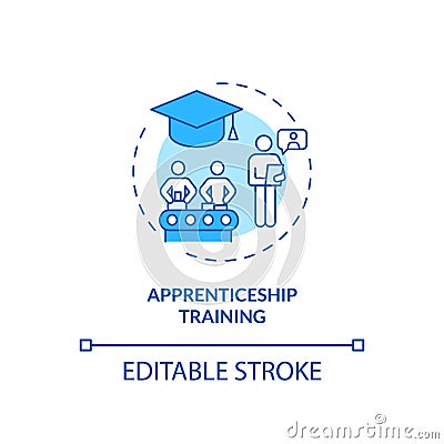 Apprenticeship Training Concept Icon Royalty-Free Cartoon ...