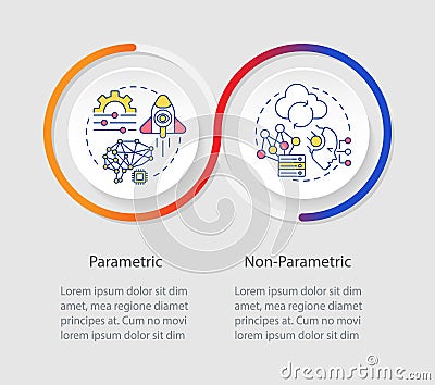 Approaches In Statistical Analysis Infographics Circles Sequence Vector ...