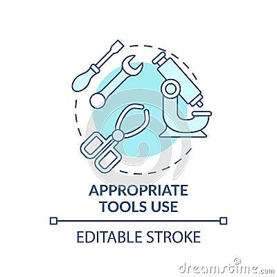 Appropriate Tools Use Concept Icon Cartoon Vector | CartoonDealer.com ...